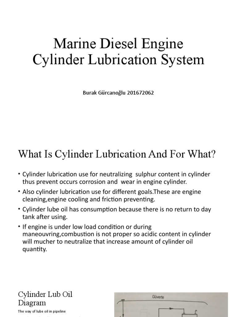 Marine Diesel Engine Cylinder Lubrication System | PDF | Diesel Engine ...
