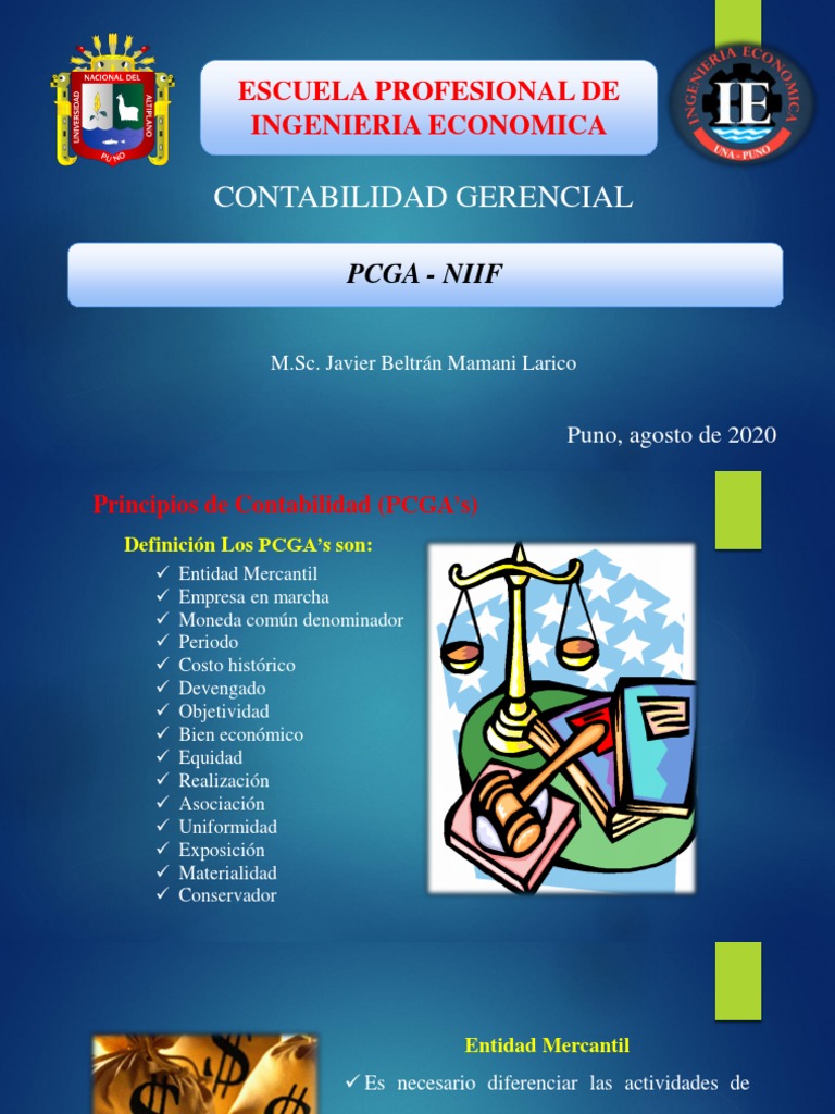 1 Pcga - Niif | PDF | Devengo | normas internacionales de INFORMACION ...