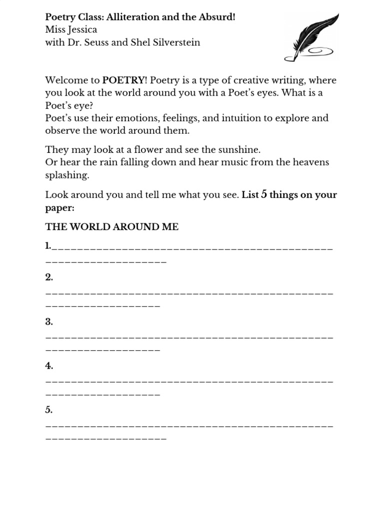 The Poets Eye Shel Silverstein 1 | PDF | Poetry | Rhyme