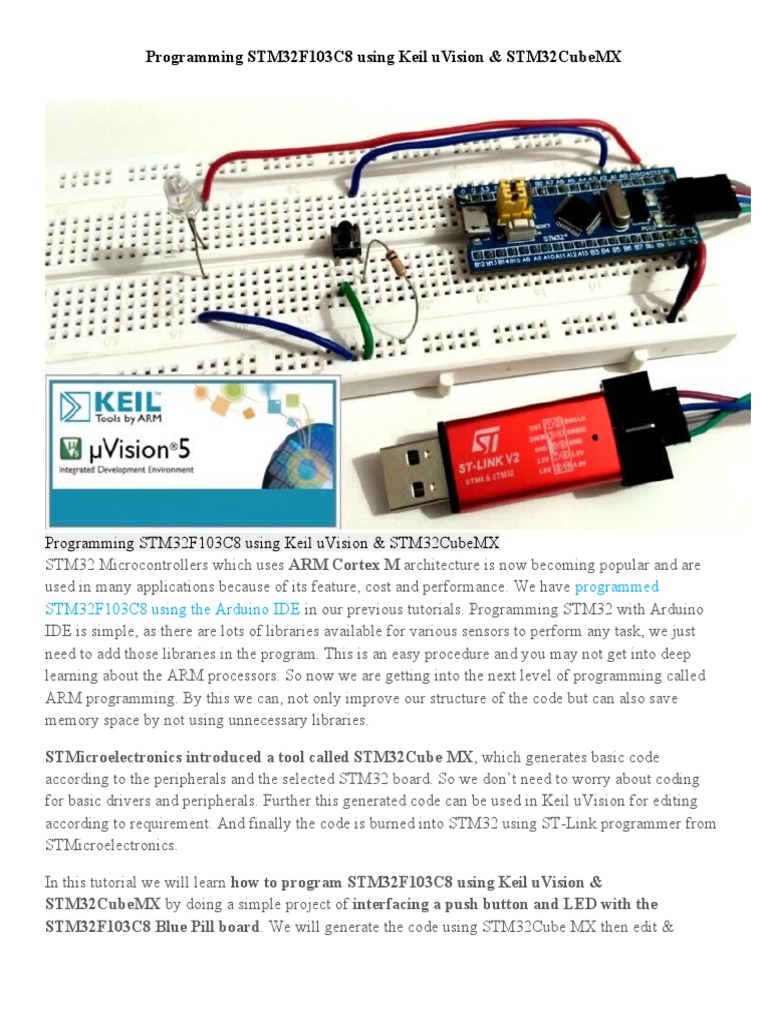 Programming STM32F103C8 Using Keil Uvision | Download Free PDF | Computer Engineering | Computer ...