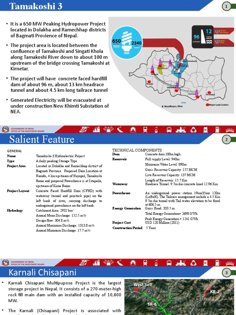 Nepal's Major Hydropower Projects | PDF | Hydroelectricity | Dam
