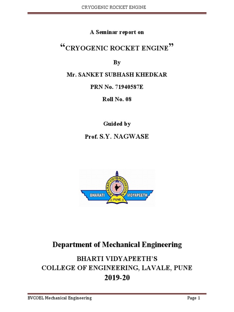 Cryogenic Rocket Engine 21 | PDF | Rocket Engine | Cryogenics