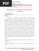 Demonetization Project Class12 Economics | PDF