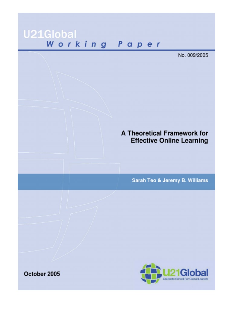 A Theoretical Framework for Effective Online Learning | Educational ...