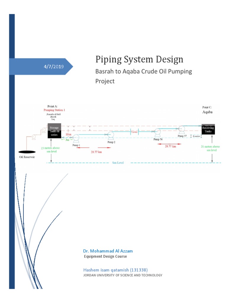 Crude Oil Project | PDF | Pump | Fluid Dynamics