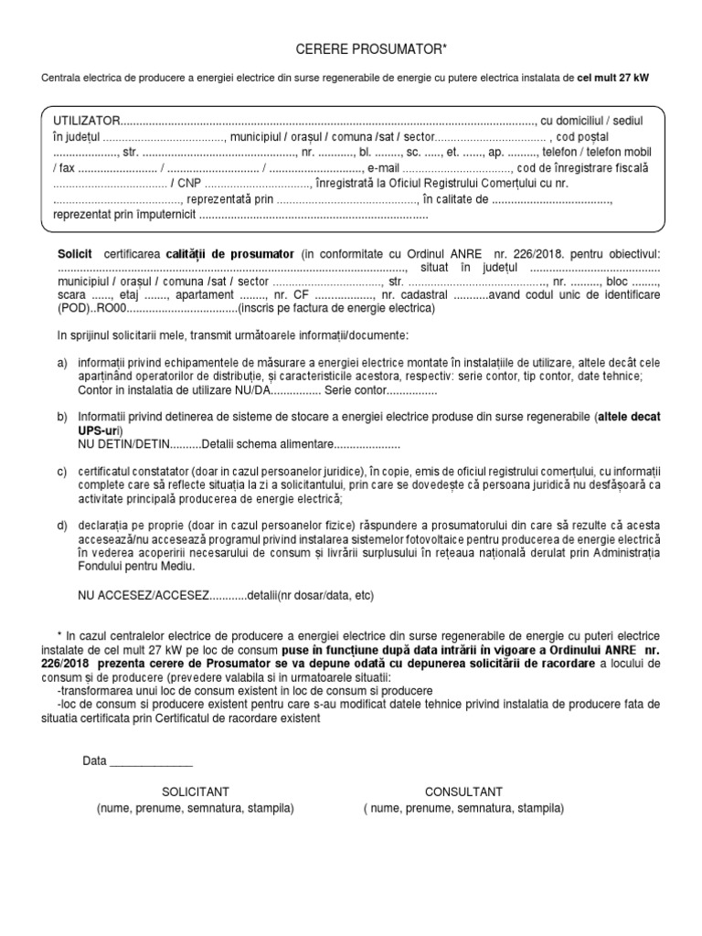 Cerere Prosumator | PDF