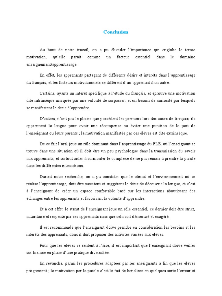 Motivation en FLE : Intrinsèque vs Extrinsèque | PDF | Motivation | Motivant