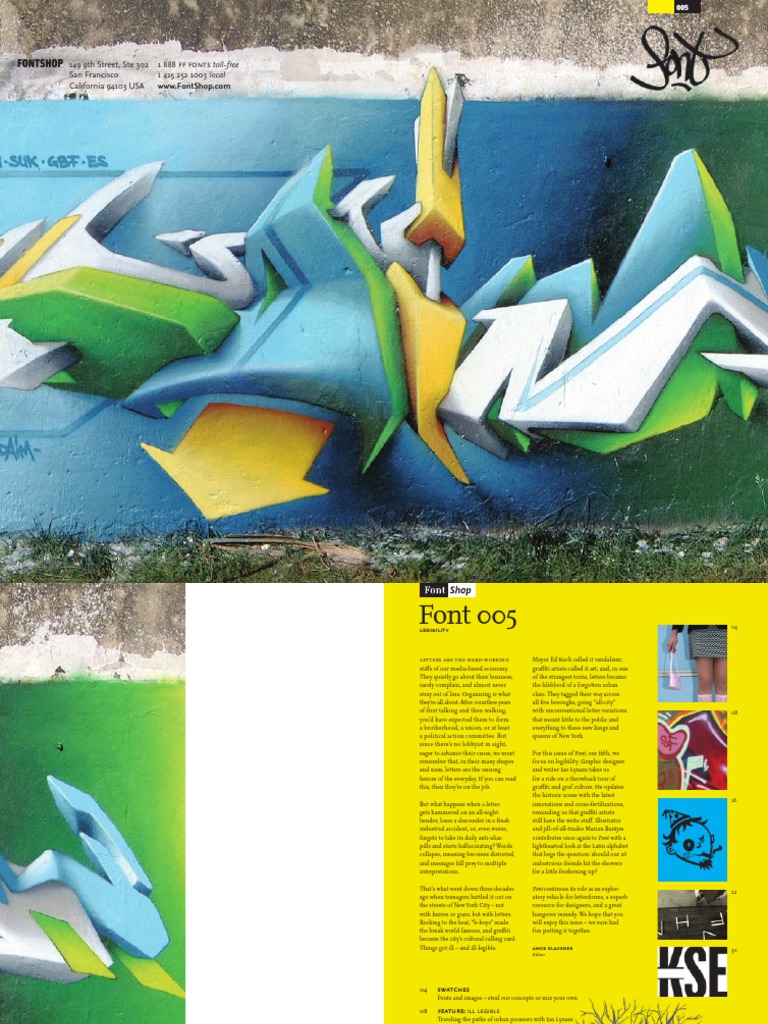 Font 005 | PDF | Graffiti | Deconstruction