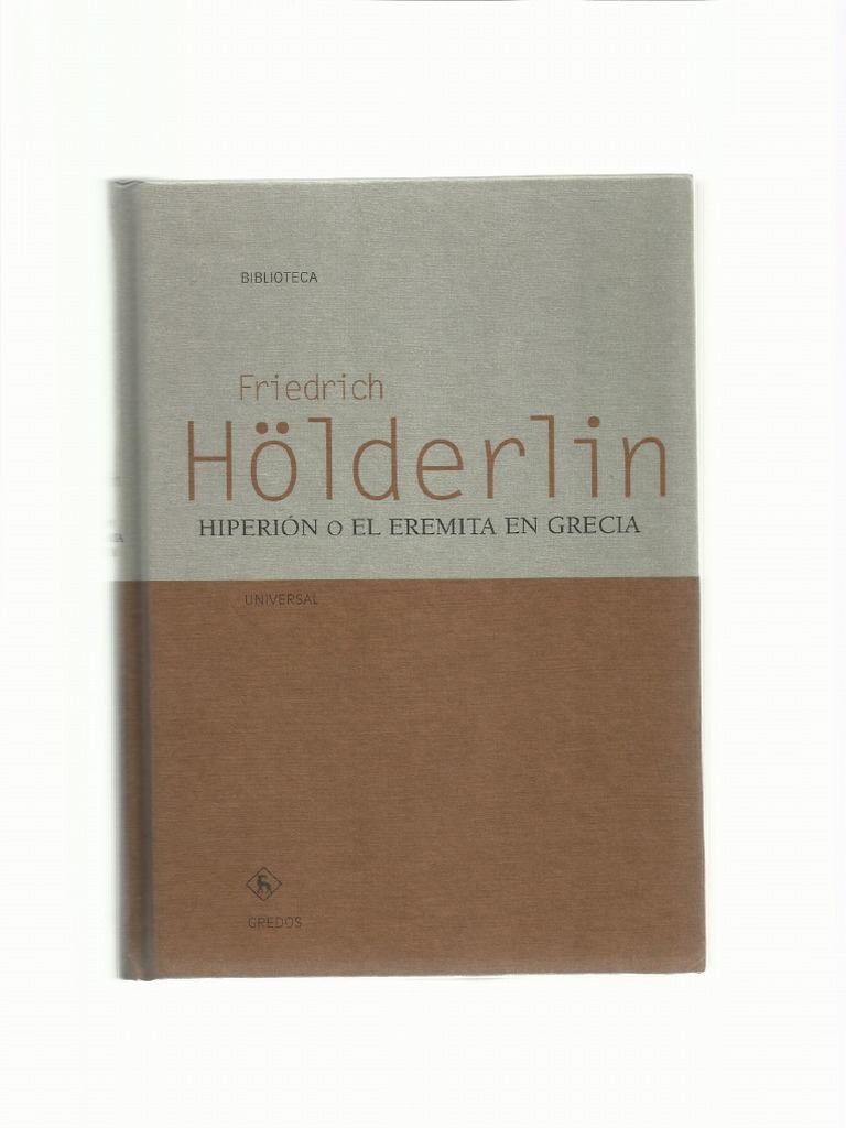 Friedrich Holderlin Hyperion Hiperion Ed PDF | PDF