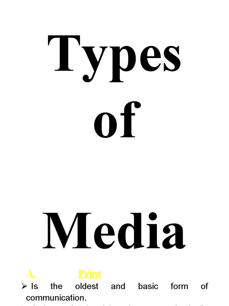 An Overview of Traditional and New Media: Print, Broadcast, and Digital ...