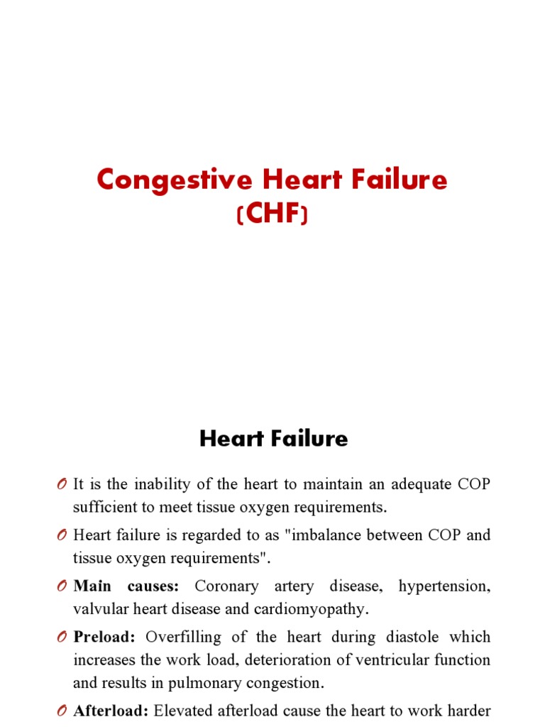 Drugs for Congestive Heart Failure | PDF | Heart Failure | Heart
