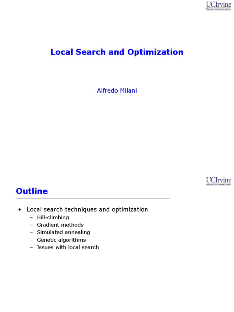 05 - Local Search | PDF | Genetic Algorithm | Mathematical Optimization