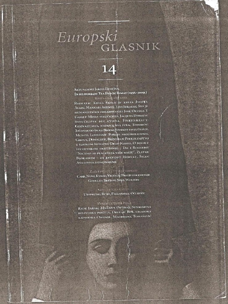 Robert Redeker - Kriza Škole Kriza Je Života | PDF