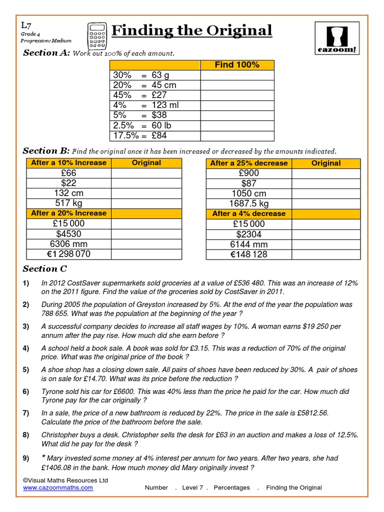 Finding The Original | PDF | Prices | Business
