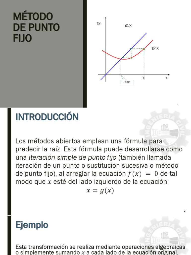 Metodo de Punto Fijo PDF | PDF | Ecuaciones | Enseñanza de matemática Metodo de Punto Fijo PDF | PDF | Ecuaciones | Enseñanza de matemática