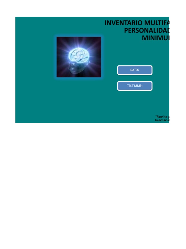 Test Mini Mult | PDF | Microsoft Excel | Trastornos mentales y conductuales