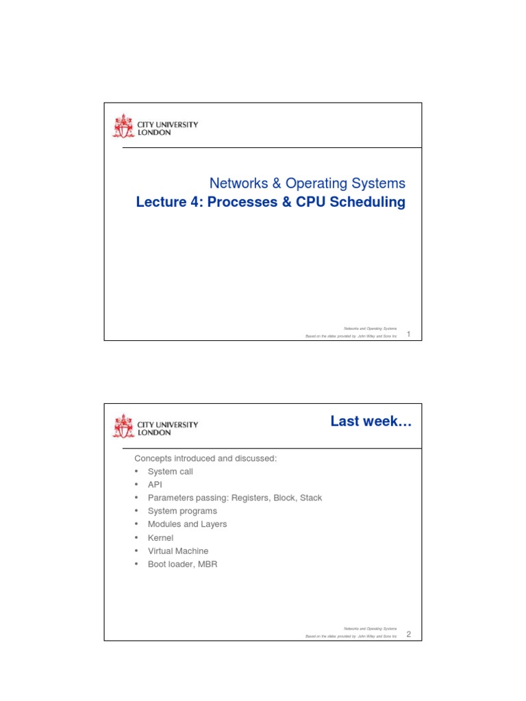 Processes & CPU Scheduling | PDF | Scheduling (Computing) | Process (Computing)