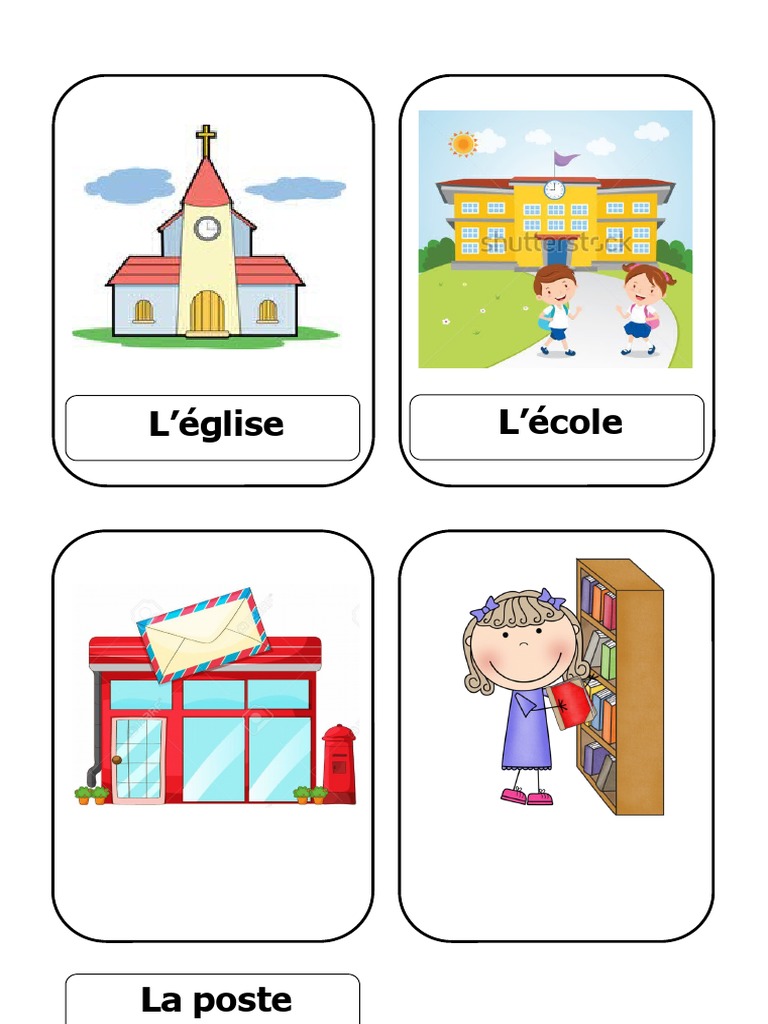 Flashcard Lieux de Ville | PDF