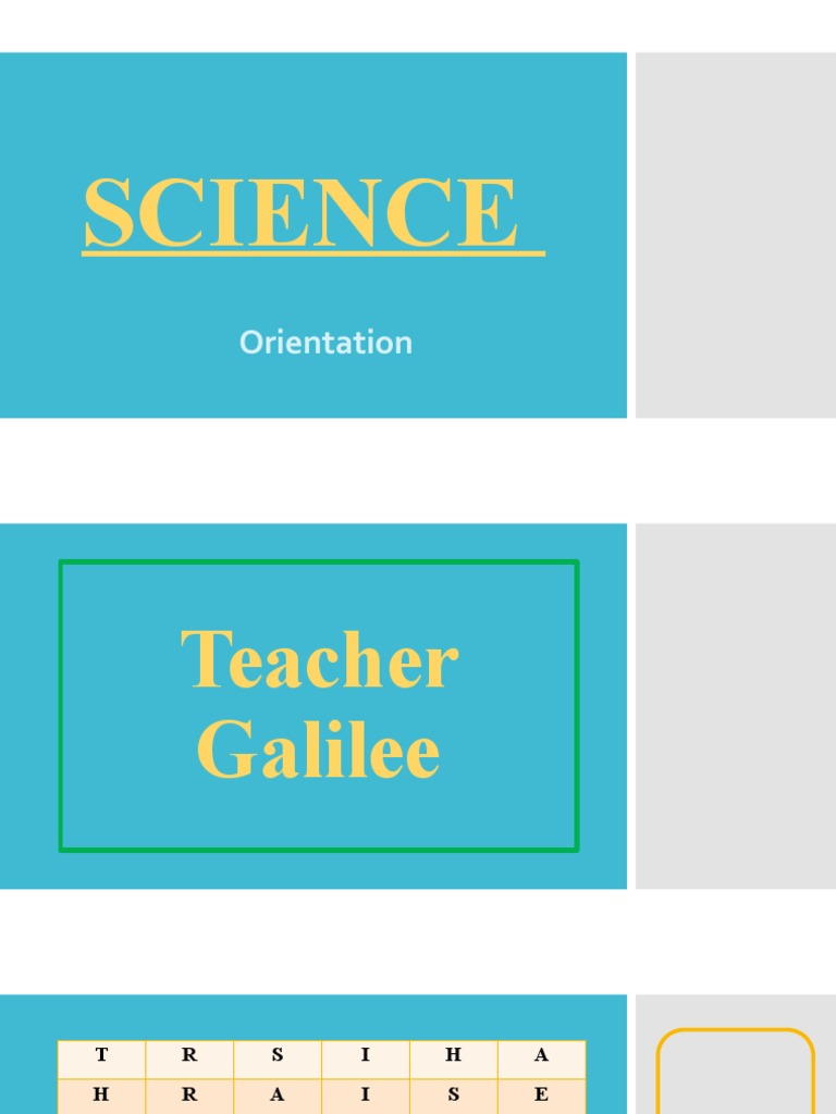 Science2 Orientation | PDF