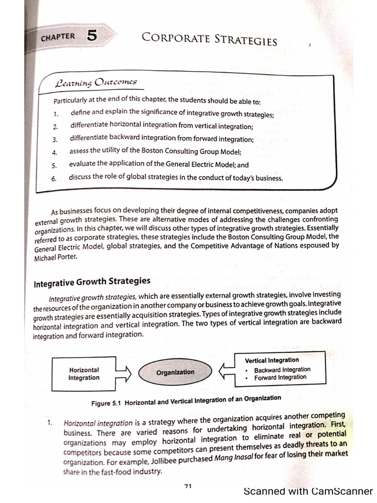 Chapter5 Corporate Strategies | PDF