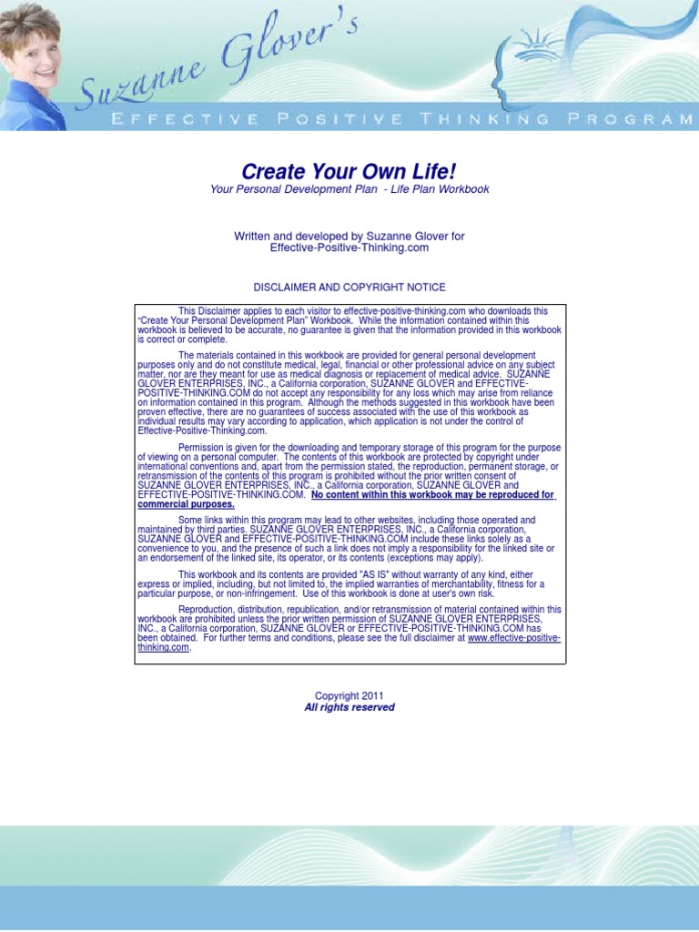 Create Your Own Life Plan Workbook PDF | PDF | Meditation | Dream