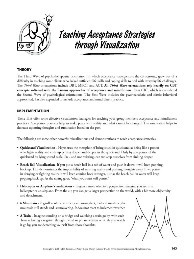 Teaching Acceptance Strategies Through Visualization PDF | PDF ...