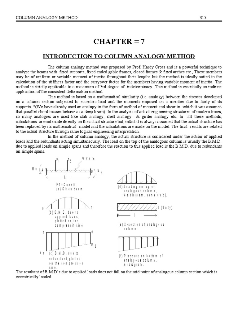 Chapter 7: Introduction To Column Analogy Method | PDF | Truss | Solid ...