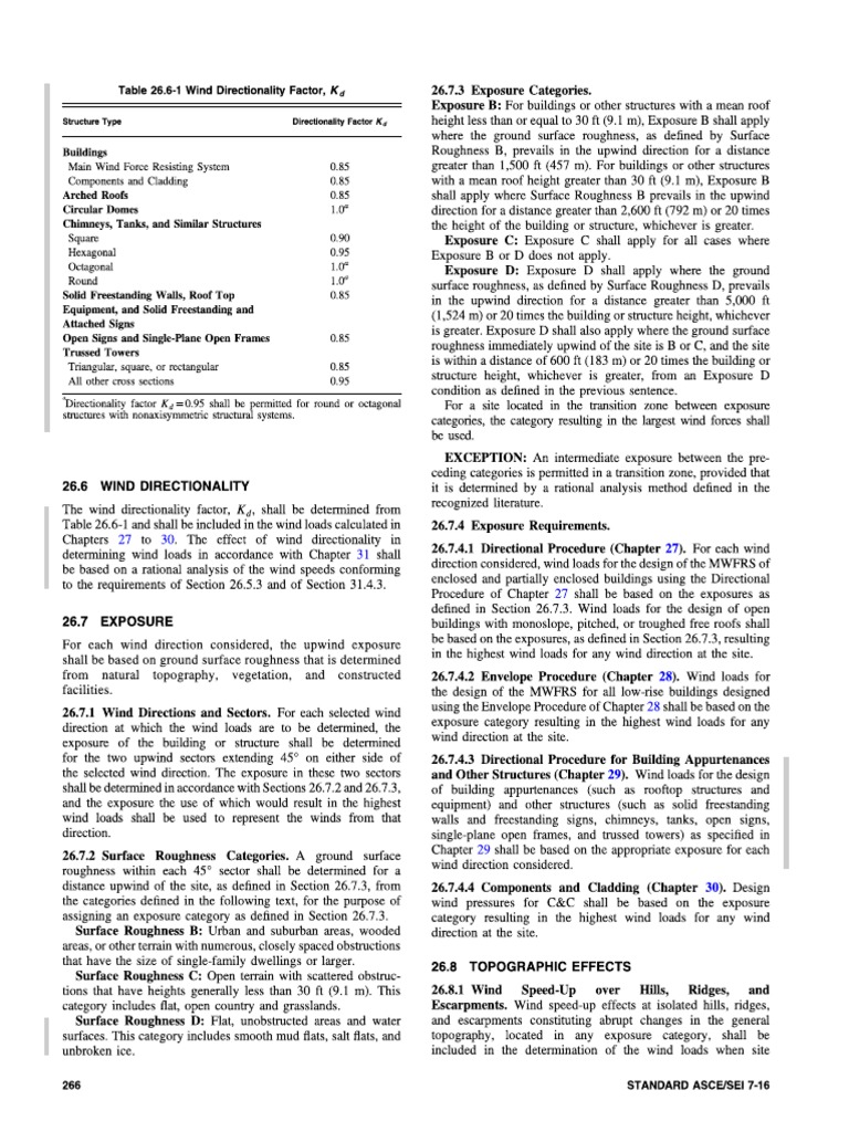 Exposure Category ASCE 7-16 PDF | PDF