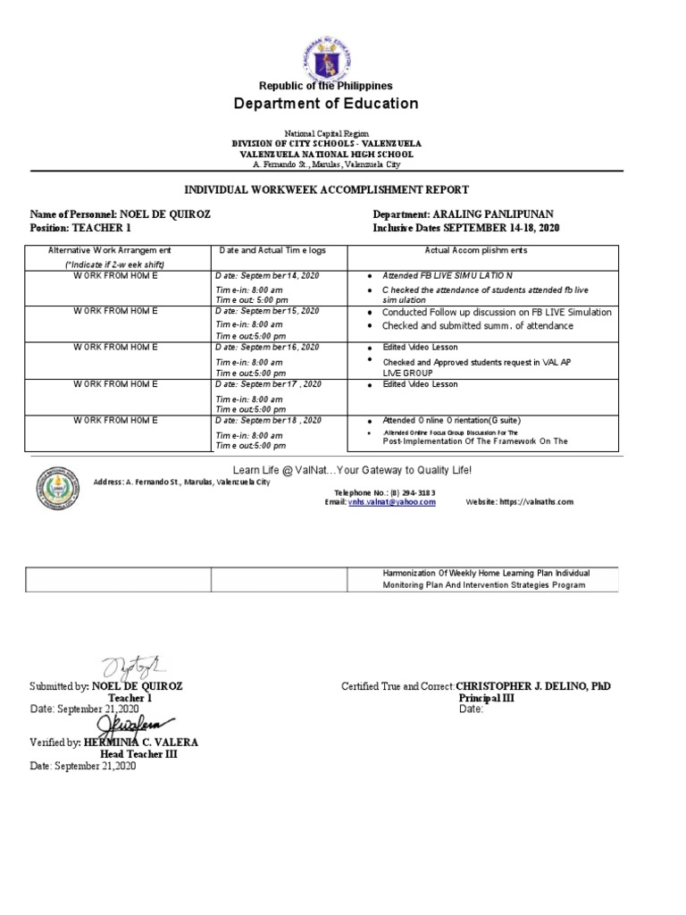 Department of Education: Republic of The Philippines | PDF | Pedagogy ...