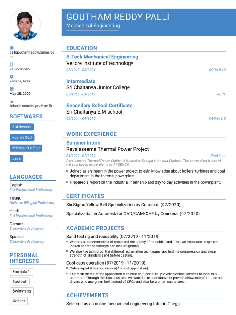 TCS Resume | PDF | Autodesk | Power Station
