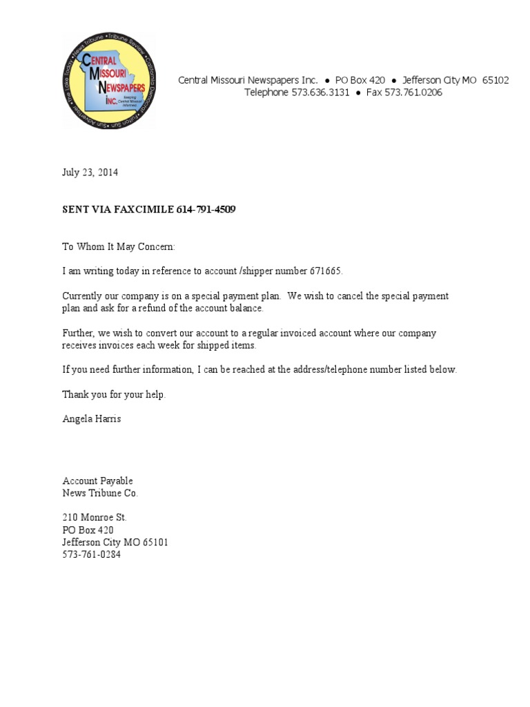 UPS Letter 7 23 2014 | PDF | Career & Growth | Finance & Money Management