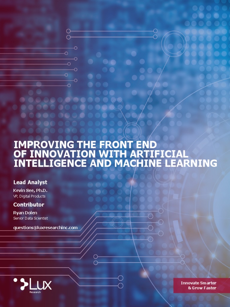 Lux Research-Improving The Front End of Innovatio (Client Confidential ...