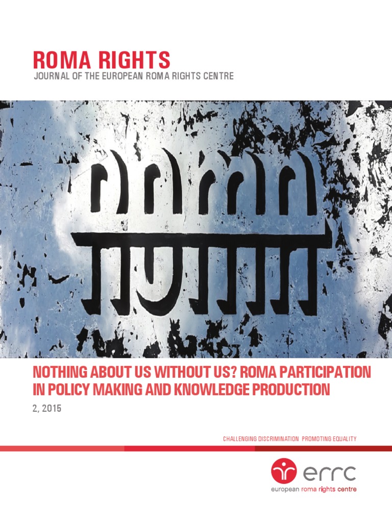 European Roma Rights Center, 2015, Roma Rights PDF | Download Free PDF ...