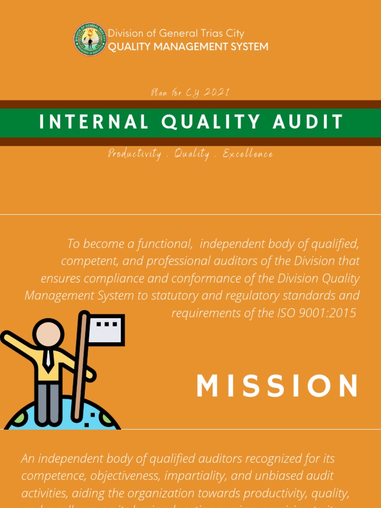 IQA Plans For 2021 | PDF | Iso 9000 | Audit
