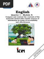 English 10 Quarter 1 Module 2 | PDF | Chart | Concept