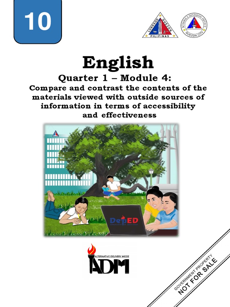 English 10 - Q1 - Module 4 - EN10VC IVa 15 - v4 1 | PDF | Athena | Learning