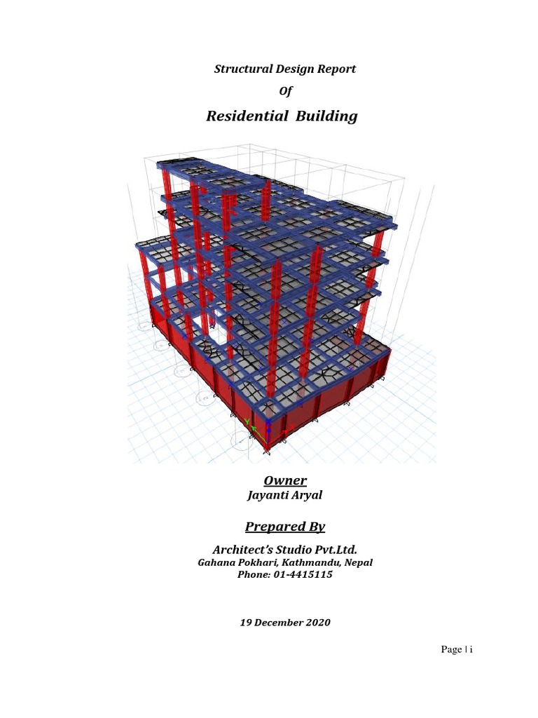 Jayram Aryal Etabs Report | PDF | Structural Analysis | Strength Of ...