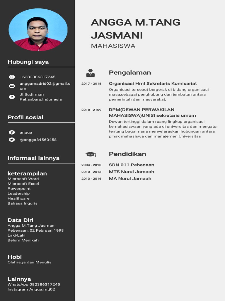 CV Angga | PDF