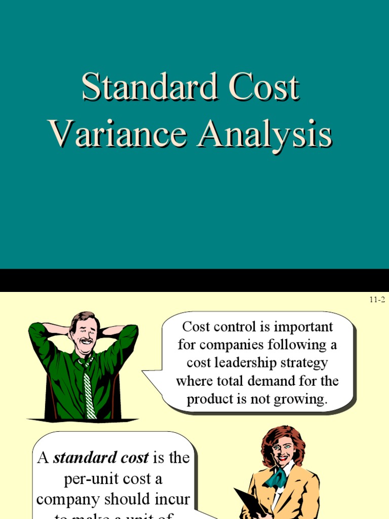 Standard Costing and Variance Analysis | PDF | Cost Of Goods Sold | Cost