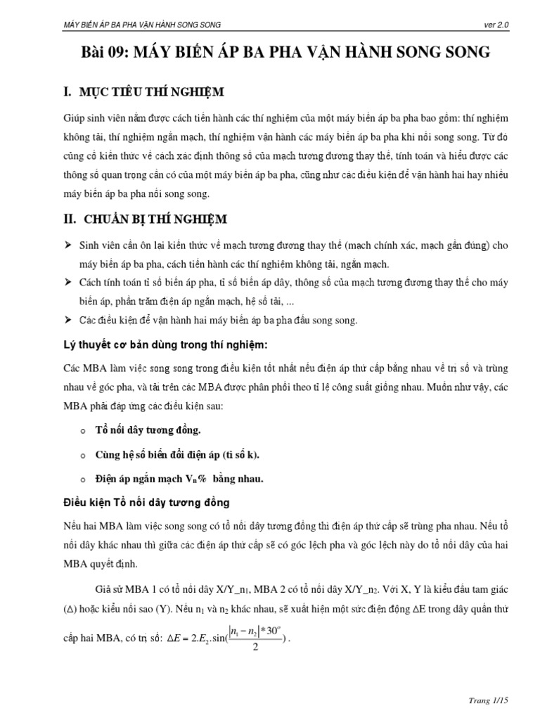 Bai9 MBA 3P Van Hanh Song Song Ver2.0 | PDF