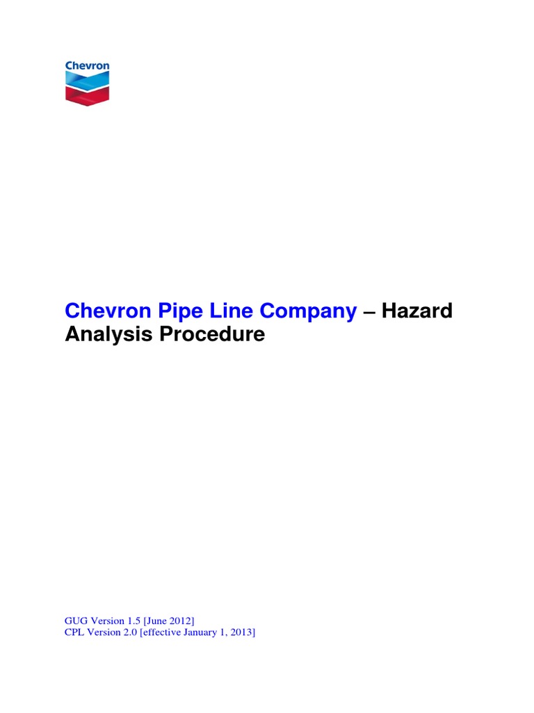 Chevron Hazard Analysis Procedure | PDF | Competence (Human Resources ...
