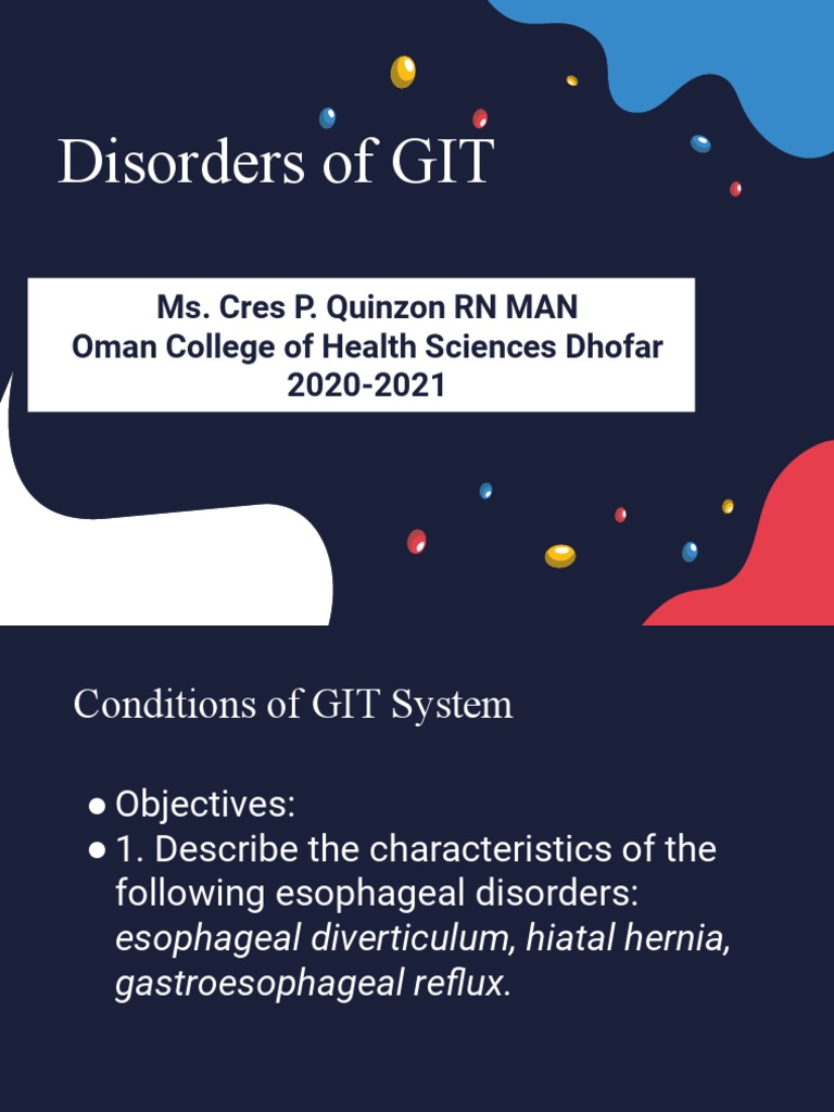 Disorders of GIT - 2020-2021 | PDF | Hepatitis | Stomach