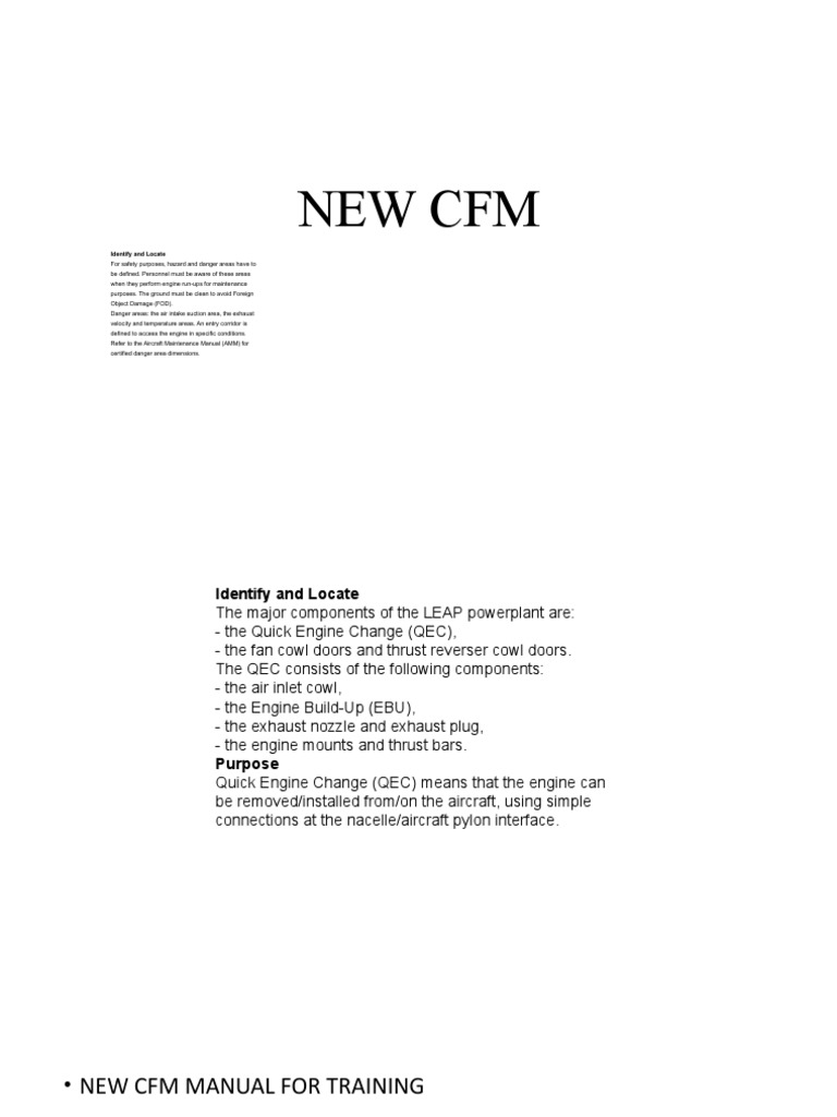 Quick Engine Change and Cowl Overview | PDF
