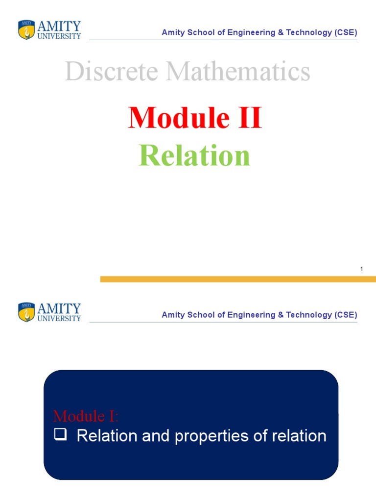 DMS Mod-2 L1 Relation | PDF | Set (Mathematics) | Abstract Algebra