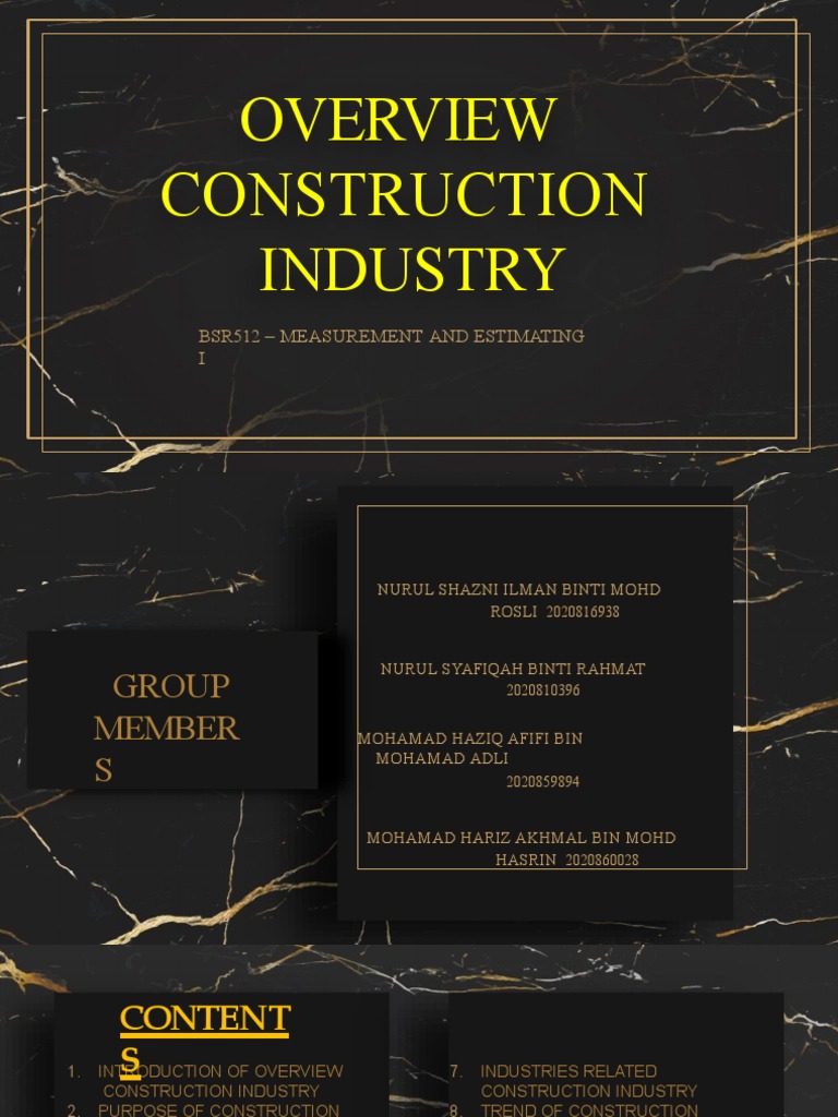 Construction Industry Overview | PDF | Building Information Modeling ...