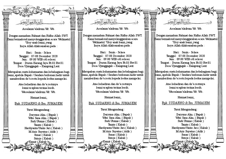 Undangan Sorogan | PDF