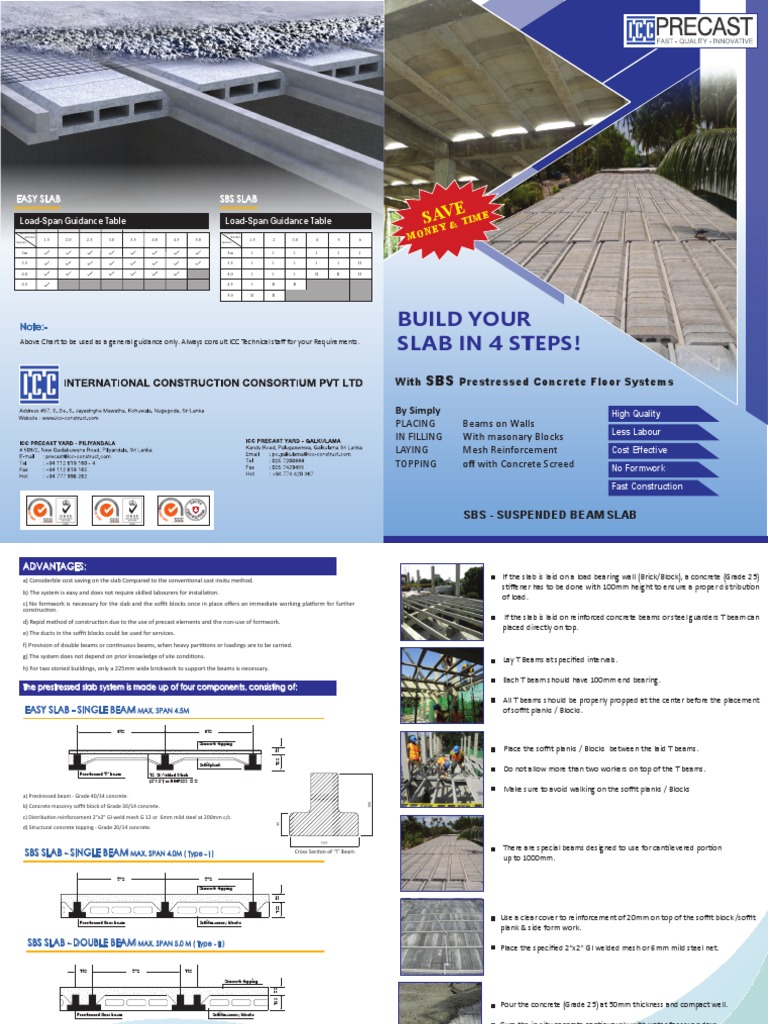 SBS Leaflet PDF | PDF | Prestressed Concrete | Concrete