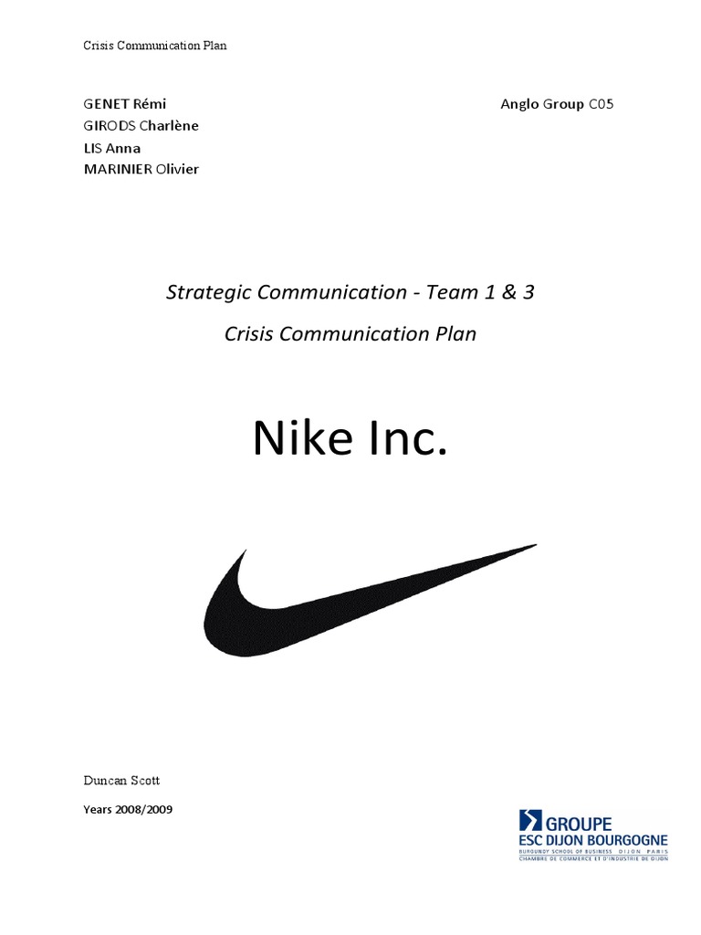 Nike Strategic Communication | PDF | Nike | Brand
