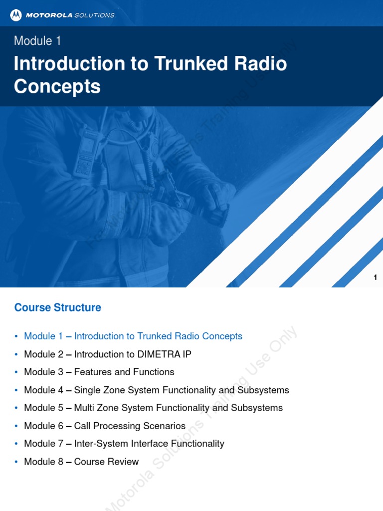 Introduction To Trunked Radio Concepts: Use Only | PDF | Radio ...