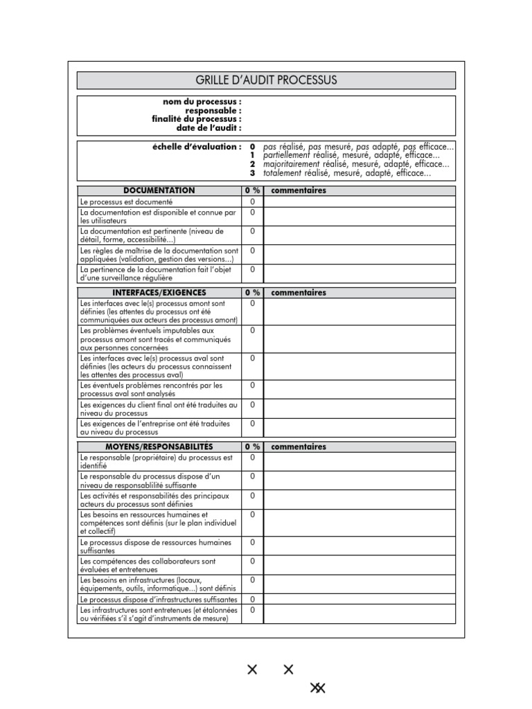 Grille Audit Processus | PDF | Gestion des ressources humaines | Audit